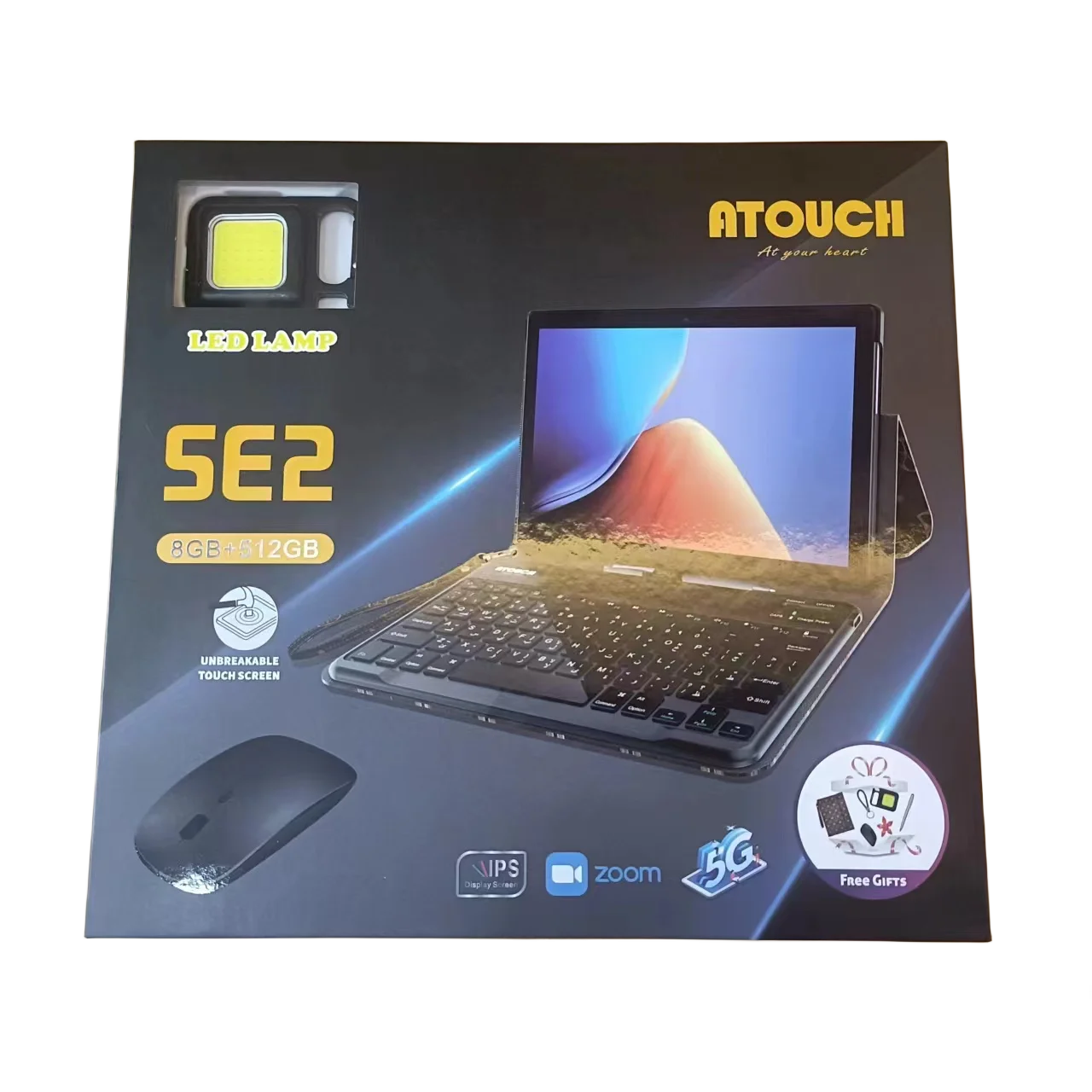 ATOUCH SE2 Tablet - 10.1 Inch Android with 8GB RAM & 512GB Storage