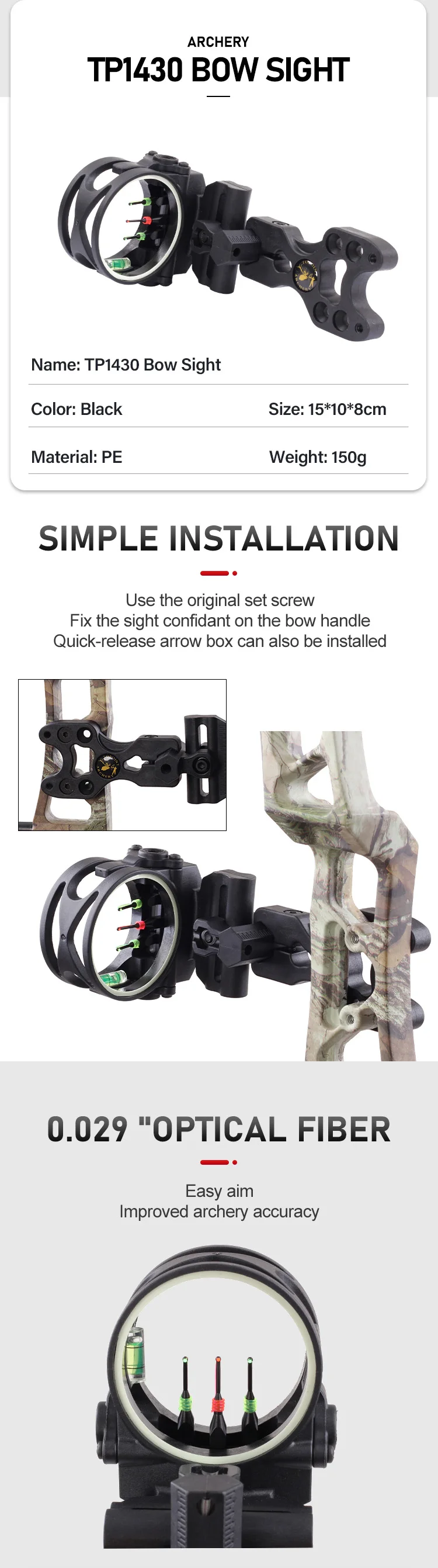 SPG Compound Bow Sight - Precision for Archery & Hunting