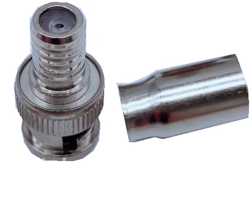 Bxon Bnc Male Plug Quick Crimp Type Connector For Rg6 Coaxial Cable ...