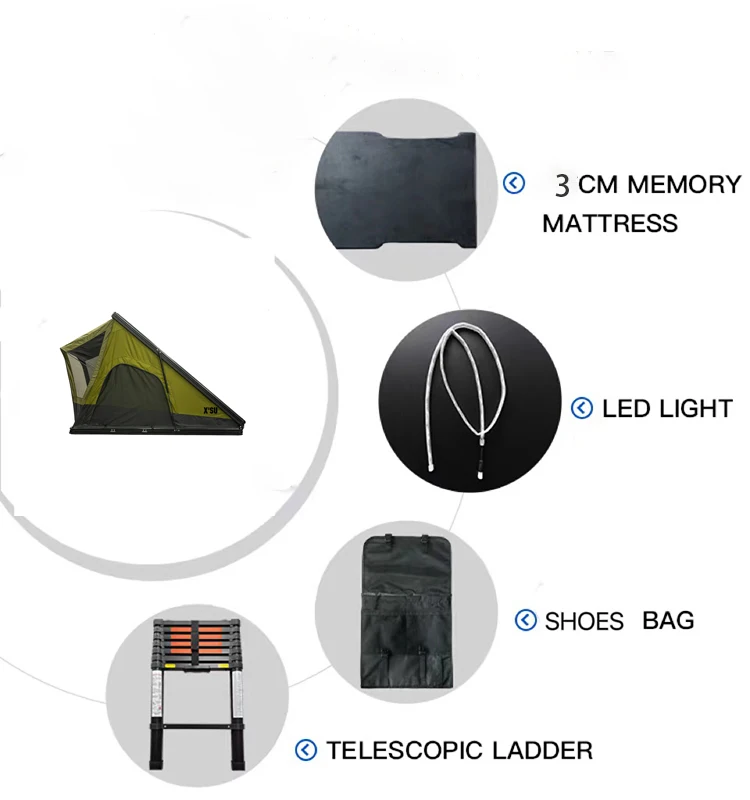 Xscamper Aluminium Triangle Camping Oem Rooftop Tents Remaco 4 Person ...