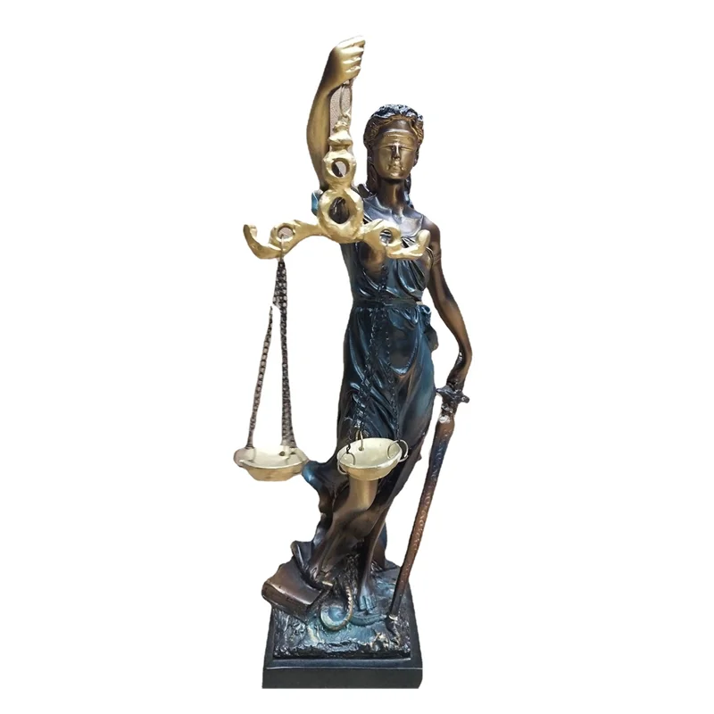 Resin Art Crafts Souvenirs Home Office Decor Tabletop Goddess Justice ...