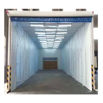 Telescopic Spray Booth /retractable Spray Booth With Back Exhaust Fan ...