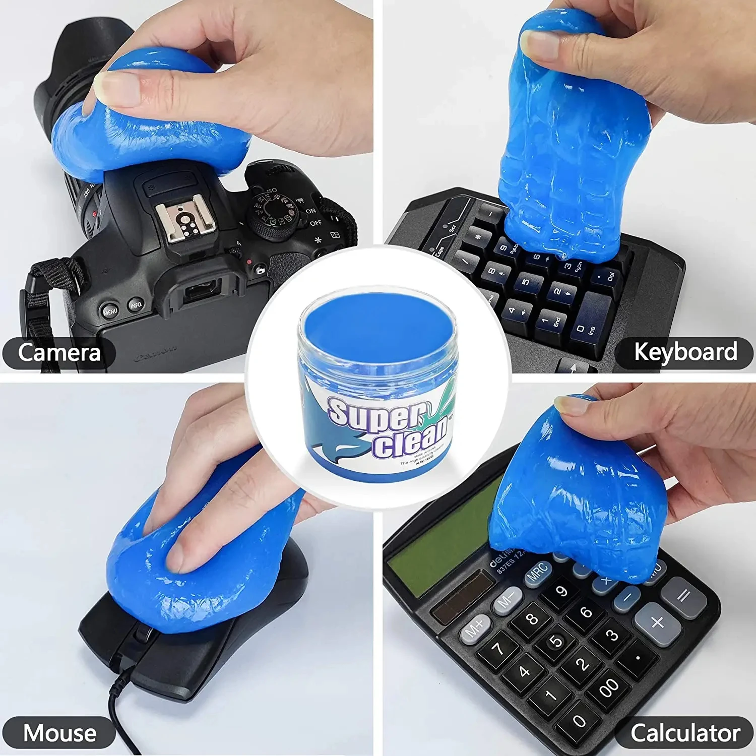 Magic Soft Sticky Clean Glue Gum Silica Gel for Computer Keyboard Car ...