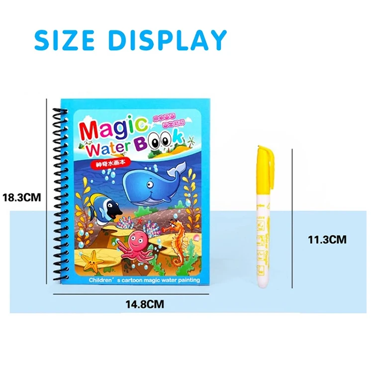 Custom Painting Reusable Coloring Children Magic Water Drawing Practice ...