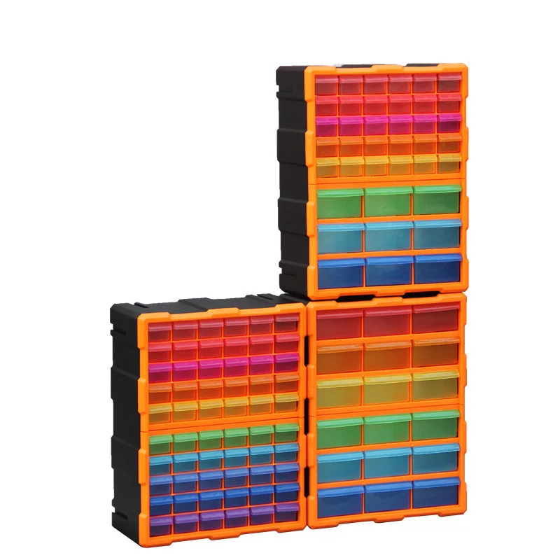 Multifunctional Small Parts Organizer 40 Drawer Stackable Storage Box ...