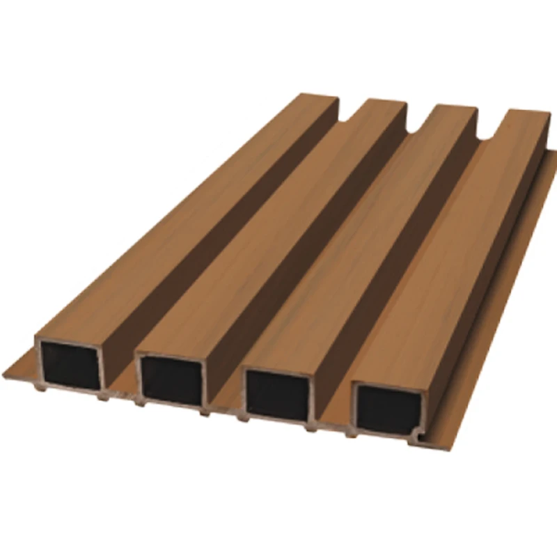 prefabricated upvc outdoor solid wood fluted wall panel cladding wpc ...