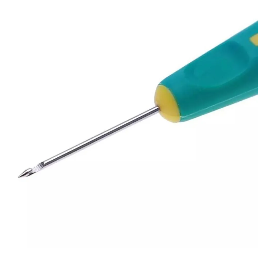 3 Styles Pointed Awls Hook Punch Hole Sewing Tool Rubber Handle DIY ...