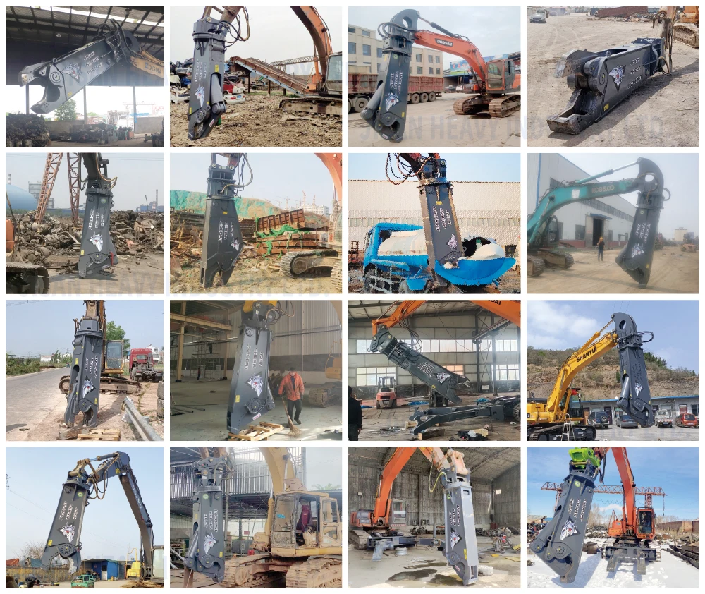 Excavator Hydraulic Shear Sections Demolition Arm Mexico Japan Turkey ...