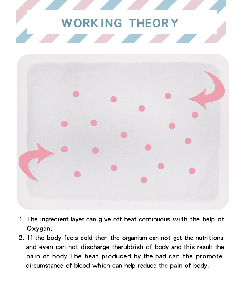 OEM Warm Paste Heat Patch for Menstrual Pain Relief