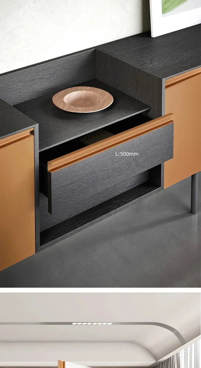 Aluminum Alloy Slot G-Shaped Kitchen Cabinet Handles