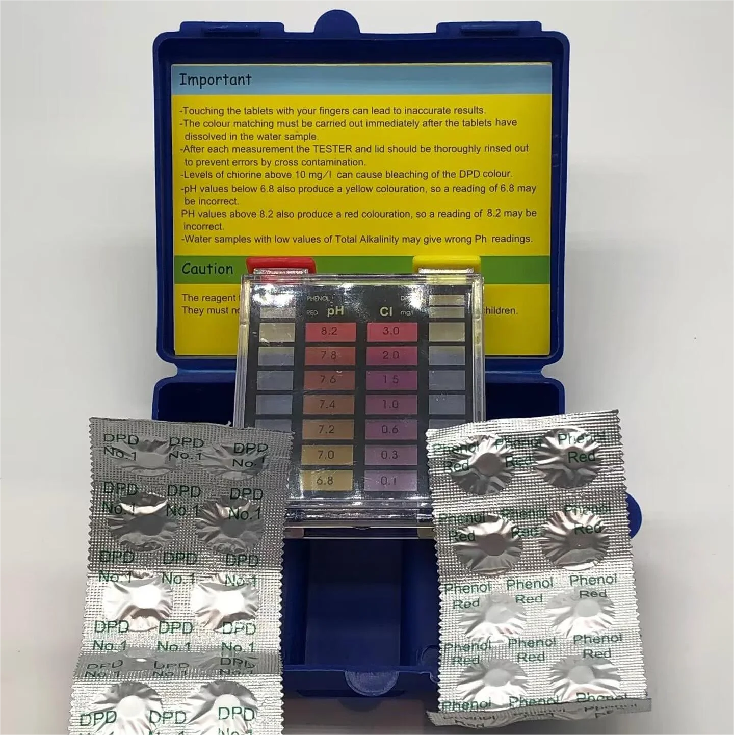 DPD and Phenolred Tablet test Chlorine and PH test Kit| Alibaba.com