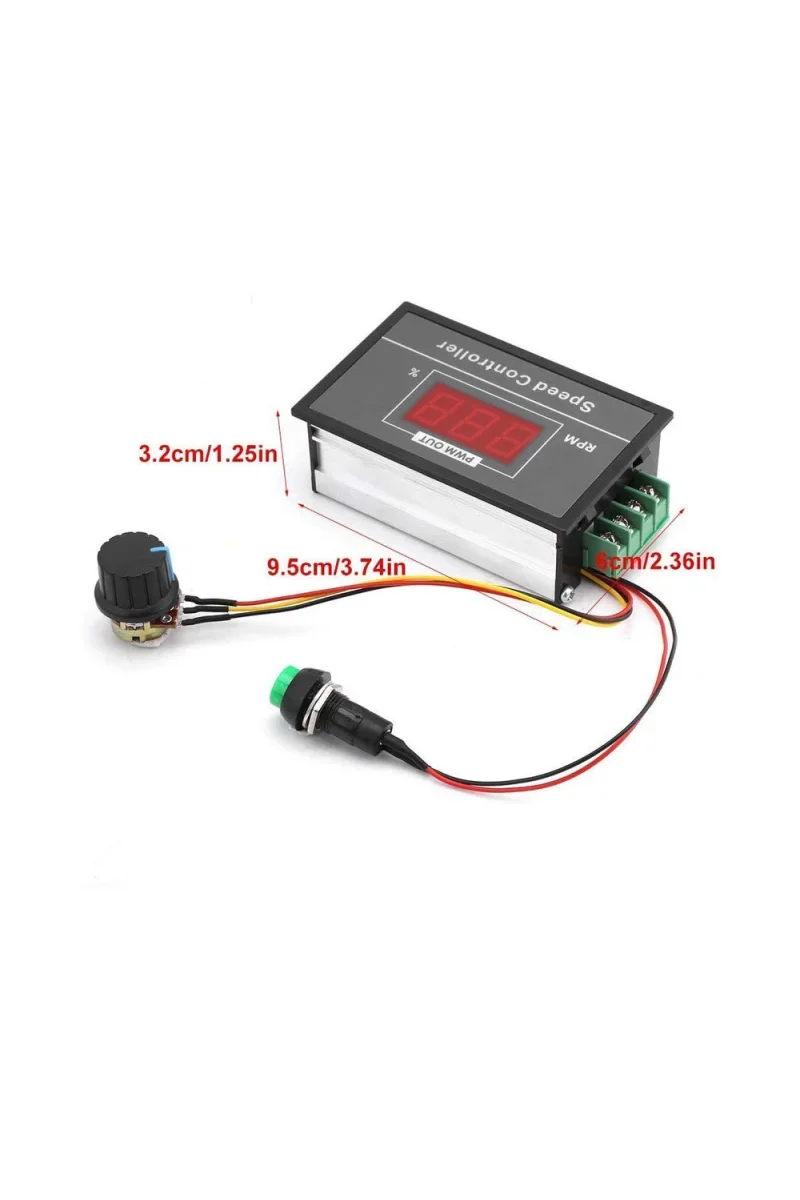 30A DC 6V 12V 24V Adjustable PWM DC Motor Speed Controller CCM5D ...