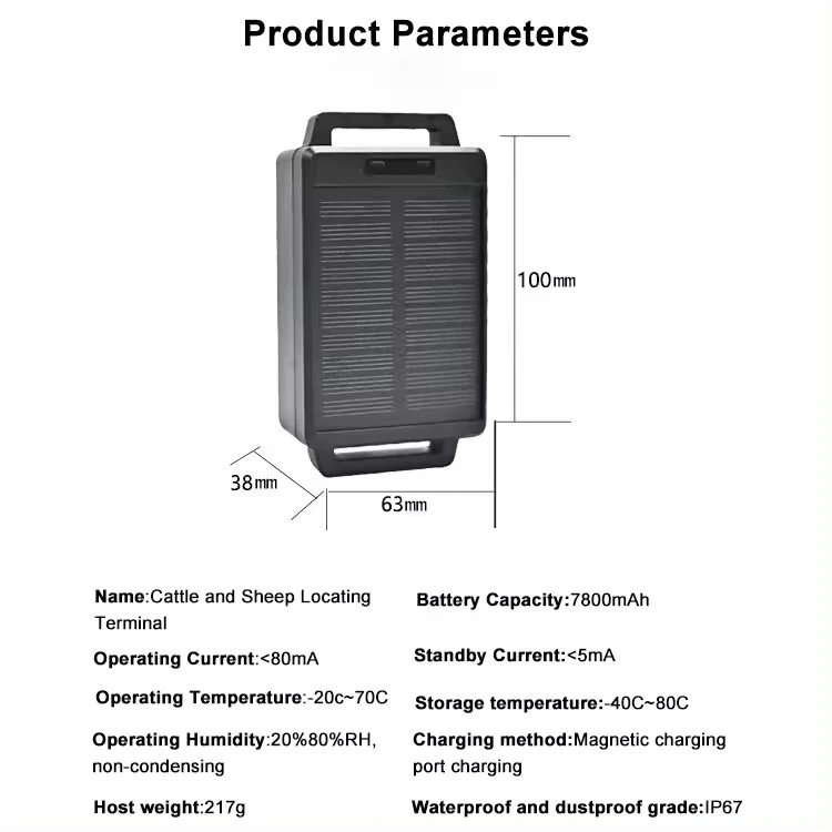 SAFEPOINT HCS028 Solar Powered 4G Cow GPS Tracker for Livestock