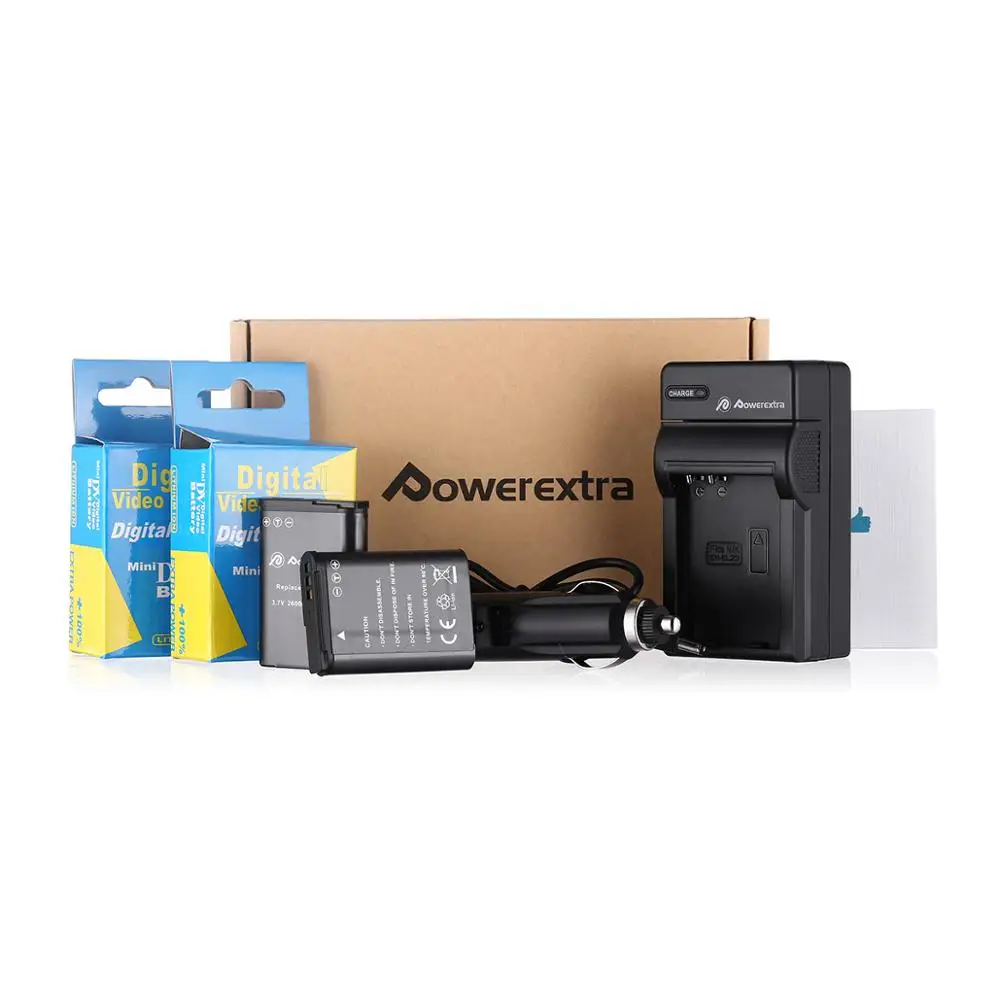 Powerextra Rechargeable Li-ion Battery Pack Camera En-el23 Enel23 ...