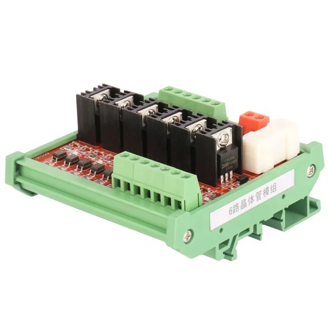 6 Channel 24vdc Pnp Mosfet Standard Din Rail Mounted Transistor Modules ...