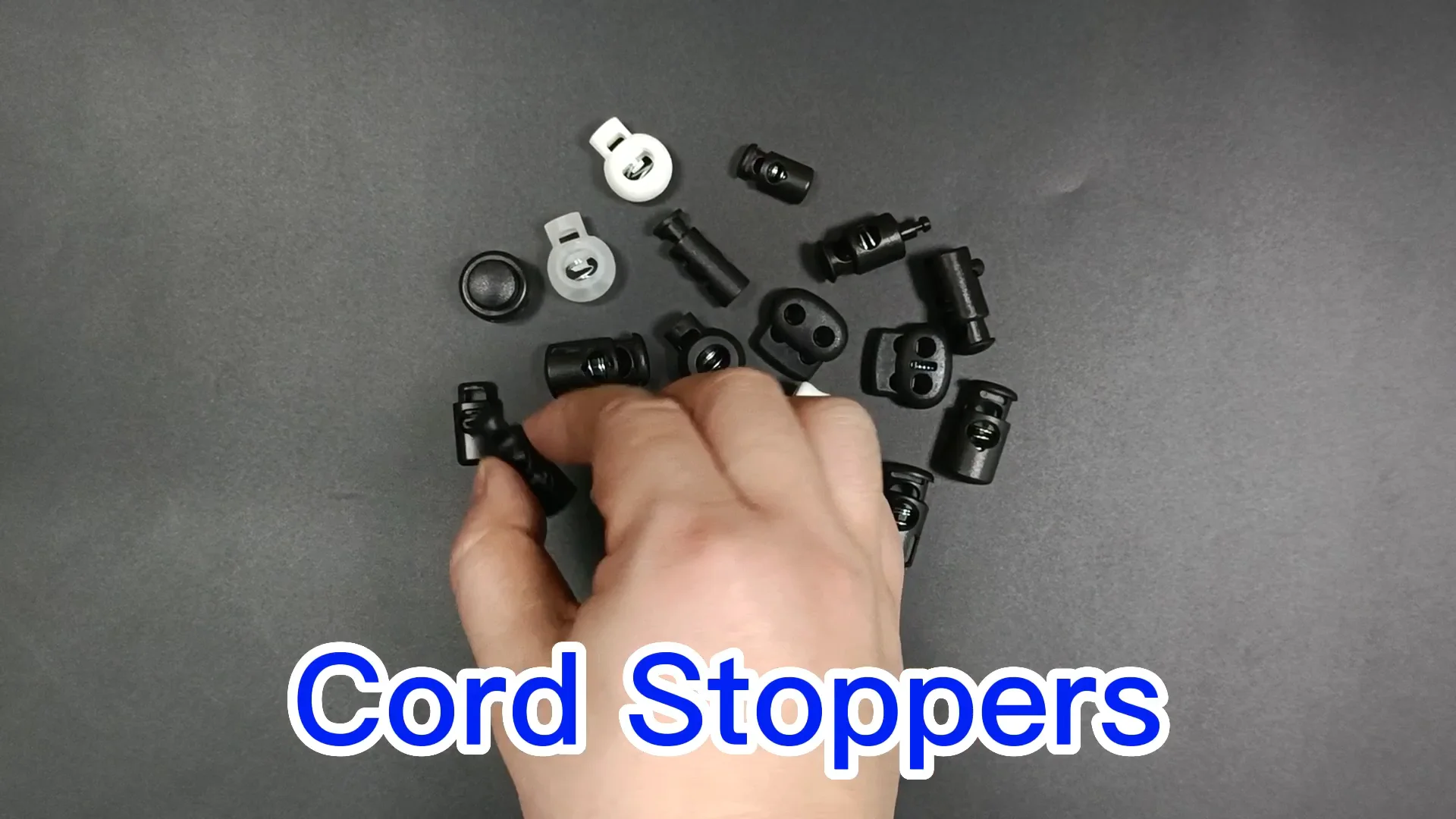 Plastic Cord Locks Spring Toggle Stopper Single Double Hole Cord Locks ...