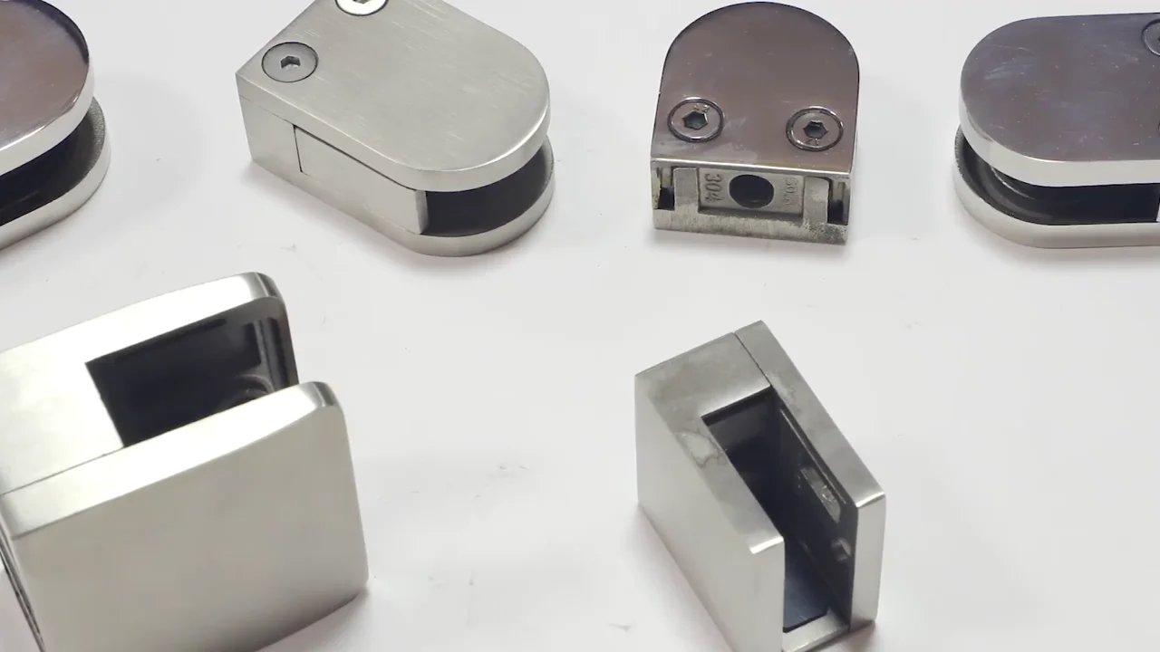 90 Degree Corner Glass Clamp Stainless Steel Clips For Glass Railing ...