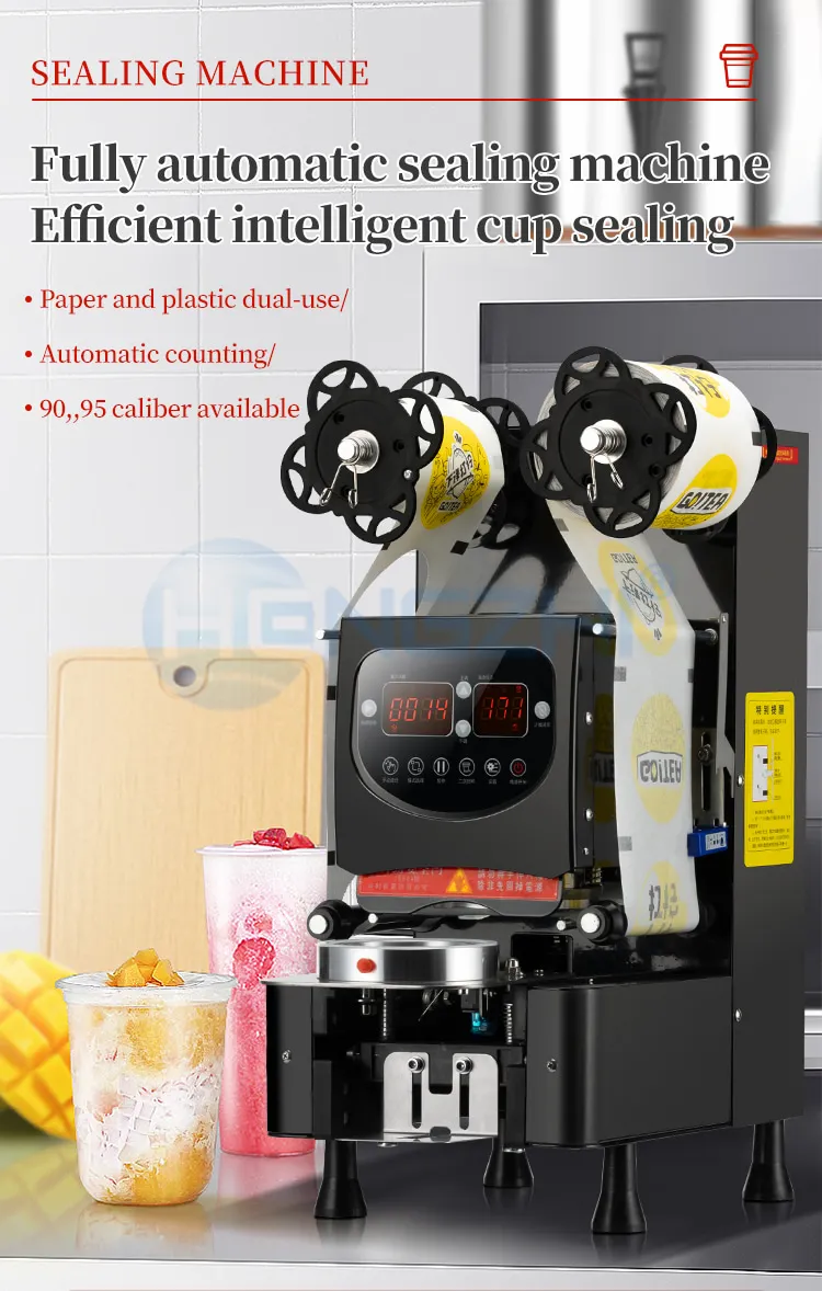 Hengzhi Bubble Tea Cup Sealer - High Speed & Easy Operation