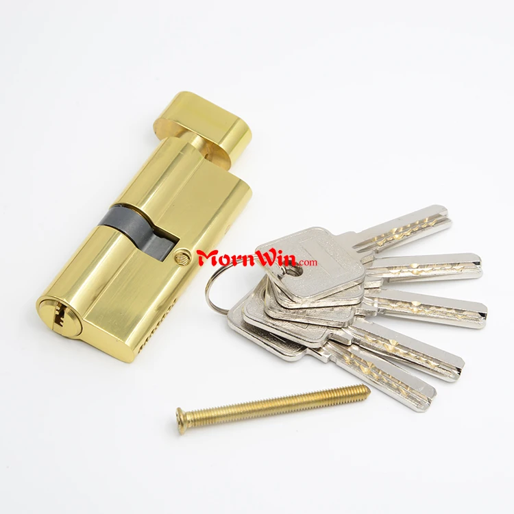Euro Profile Antique Brass Finish Solid Brass Cylinder Mortise Door ...