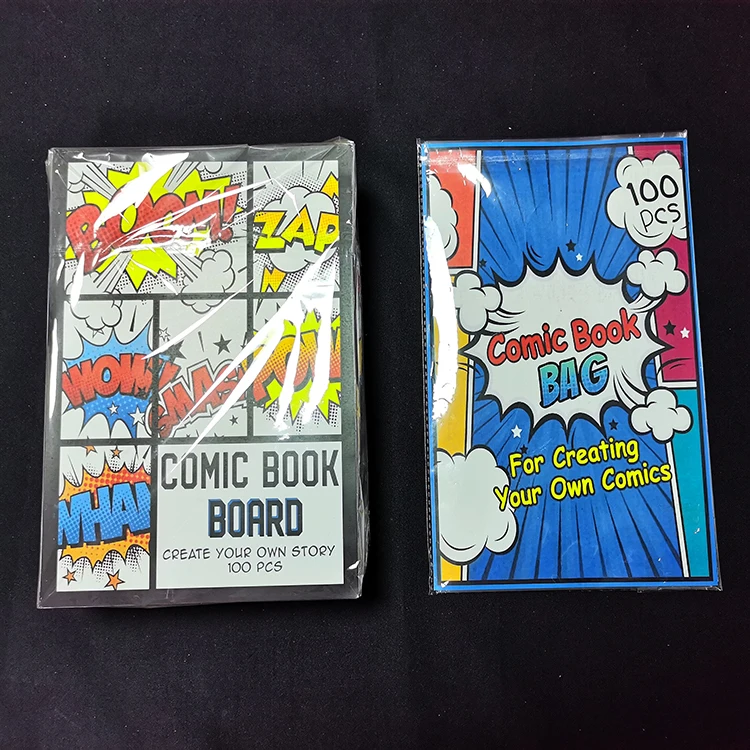 Custom Label Mylar Silver Comic Book Sleeves - High Quality