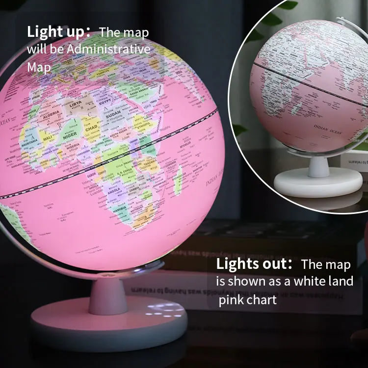 World Globe Illuminated Ar Globe With Stand Educational Led Augmented ...