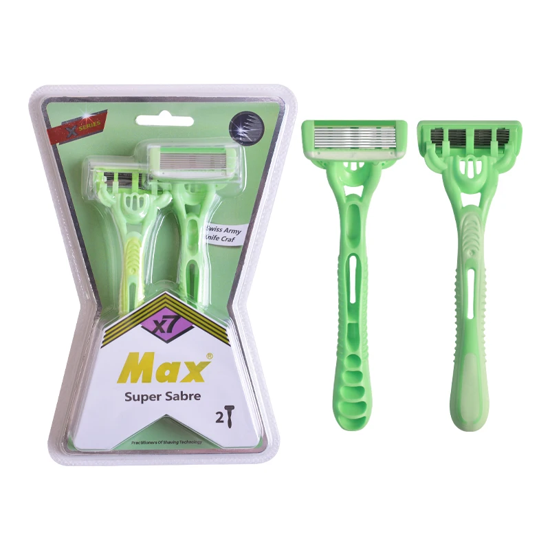 Max New Razor 7 Blades High Quality Sharpness Razor Disposable Women ...