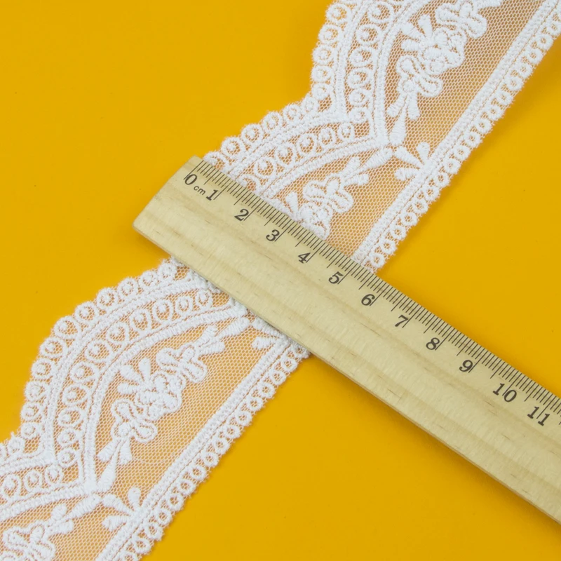 Scallop Shape Lace Fabric DIY Crafts - Elegant & Versatile
