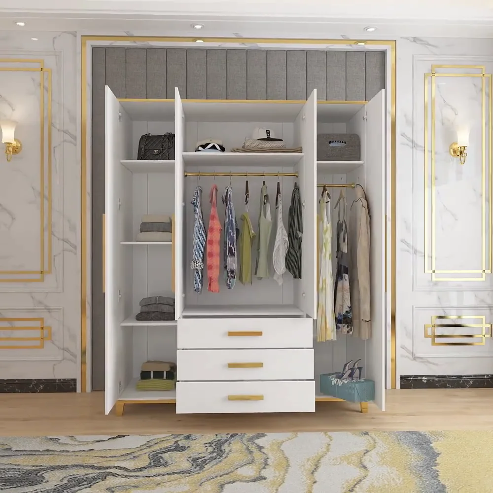 Modern Assembled Cloakroom Panel Wardrobe Overall Wardrobe Large ...