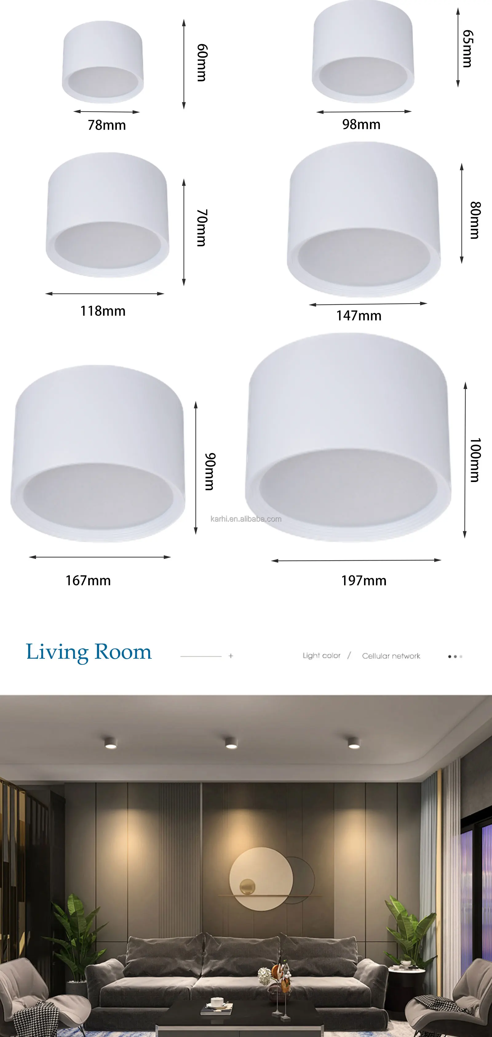 Opal Diffuser Die-Casting Aluminium Flood Flicker-Free 8W LED Spotlights