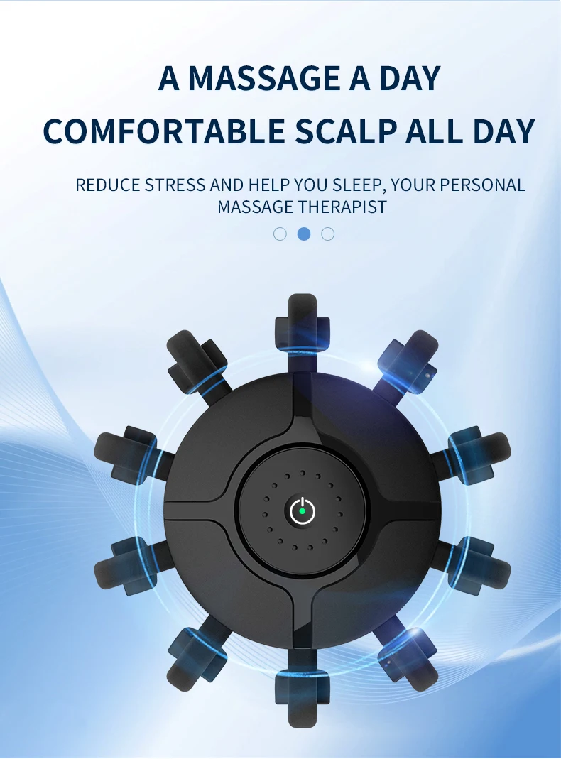 Electric Head Vibration,Full Body Relaxation,Scalp Massage,Promote ...