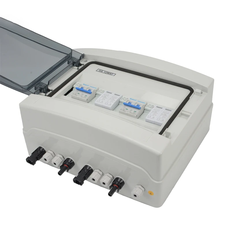 Ip65 Solar Dc Pv Combiner Box 2 In 2 Out 2 Strings 600v 25a Combiner ...