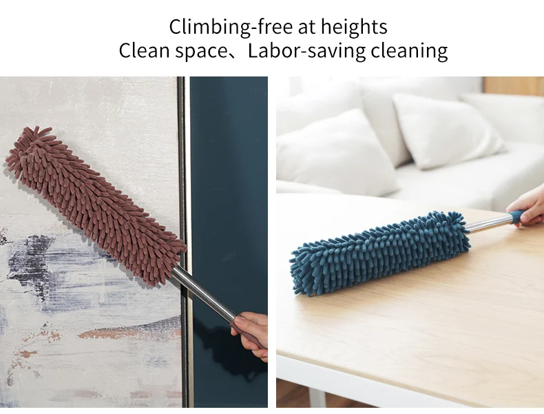 Microfiber Chenille Hand Duster with Removable Telescopic Handle ...