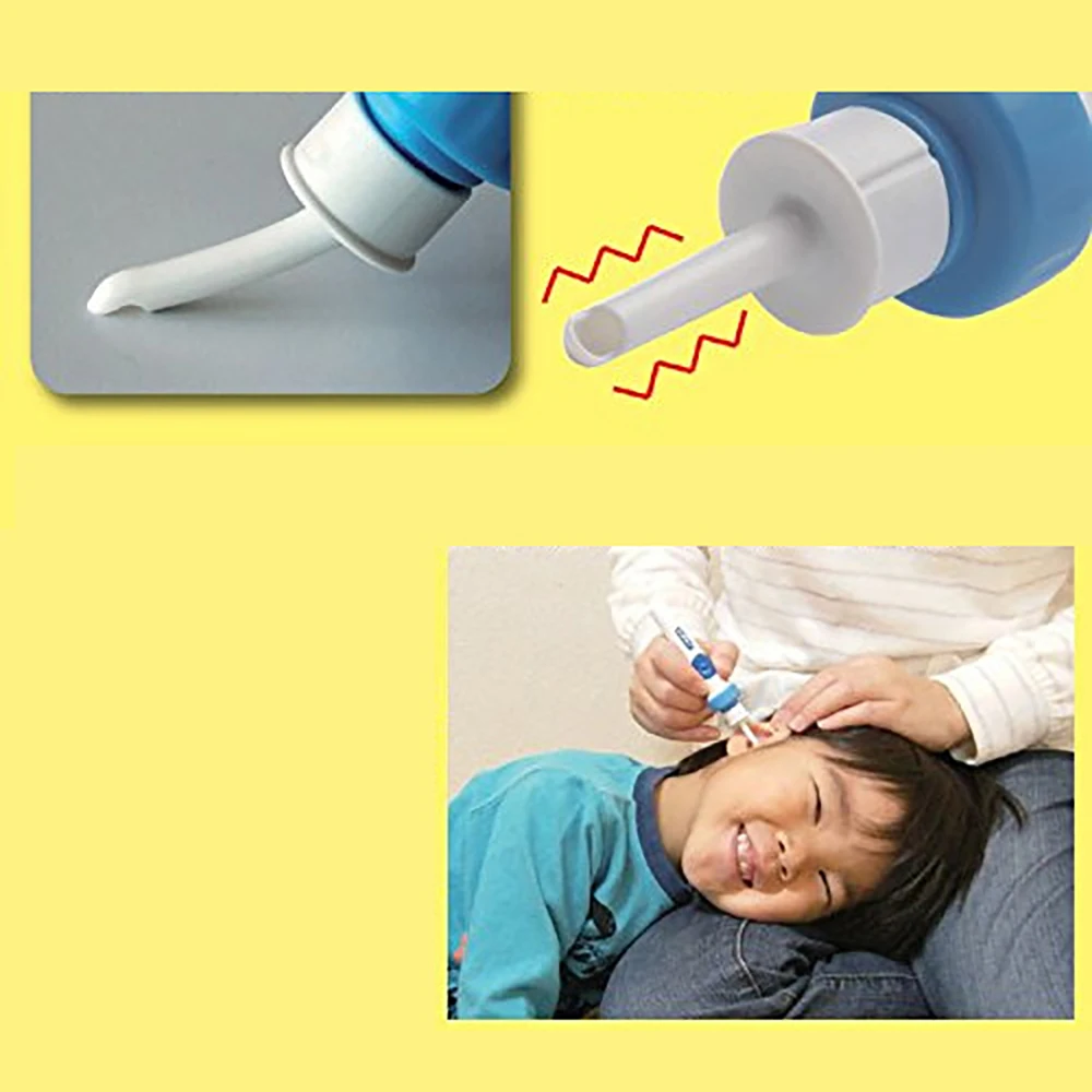Electric Ear Cordless Safe Vibration Ear Wax Removal Vacuum Cleaning Remover Spiral Cleaner