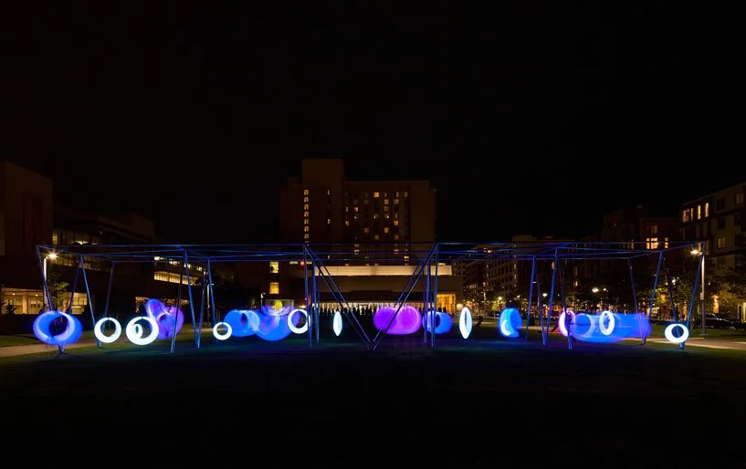 YM Colorful LED Lighting for Outdoor Swing Park Amusement