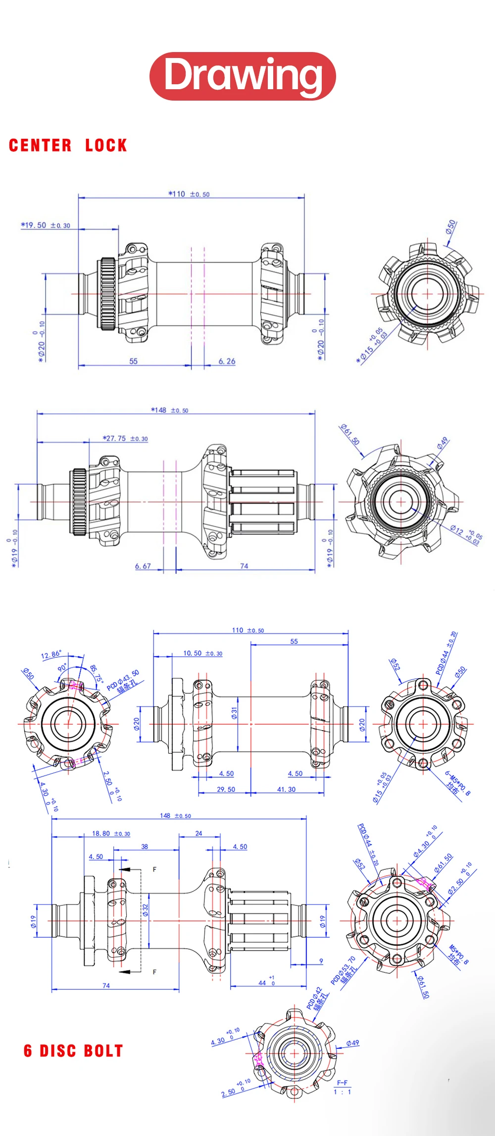 New Arrival Bicycle Accessories Aluminum Alloy 12s/XD 12S MTB Hub ...