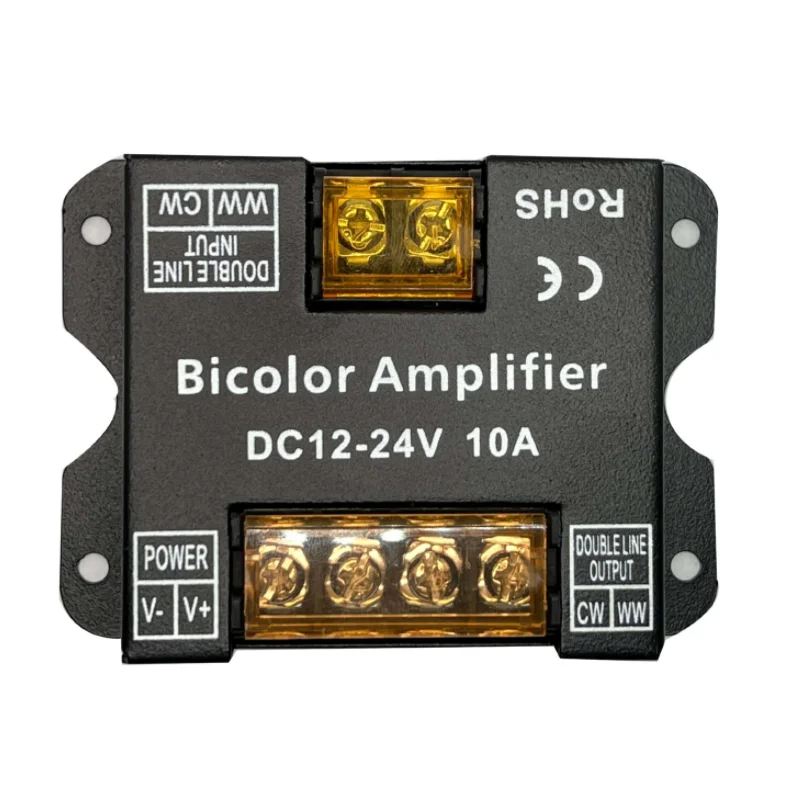 Bicolor LED Amplifier 12-24V 10A Data Signal Repeater Dimmer Power ...
