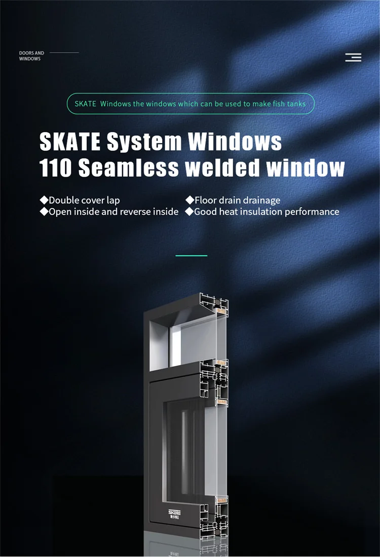 Factory New Technology Seamless Welded Broken Bridge Window Energy ...