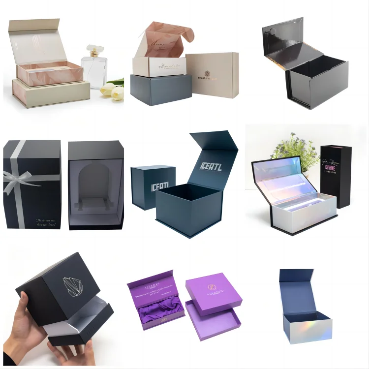 Custom Luxury Magnetic Boxes For Present With Customized Logo Size Gift ...