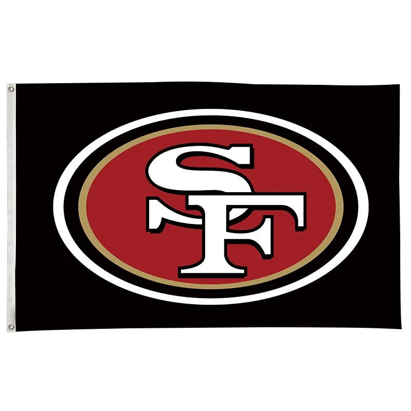 3*5ft Polyester Nfl 49ers Flag With Fast Delivery Custom Flying Flag ...