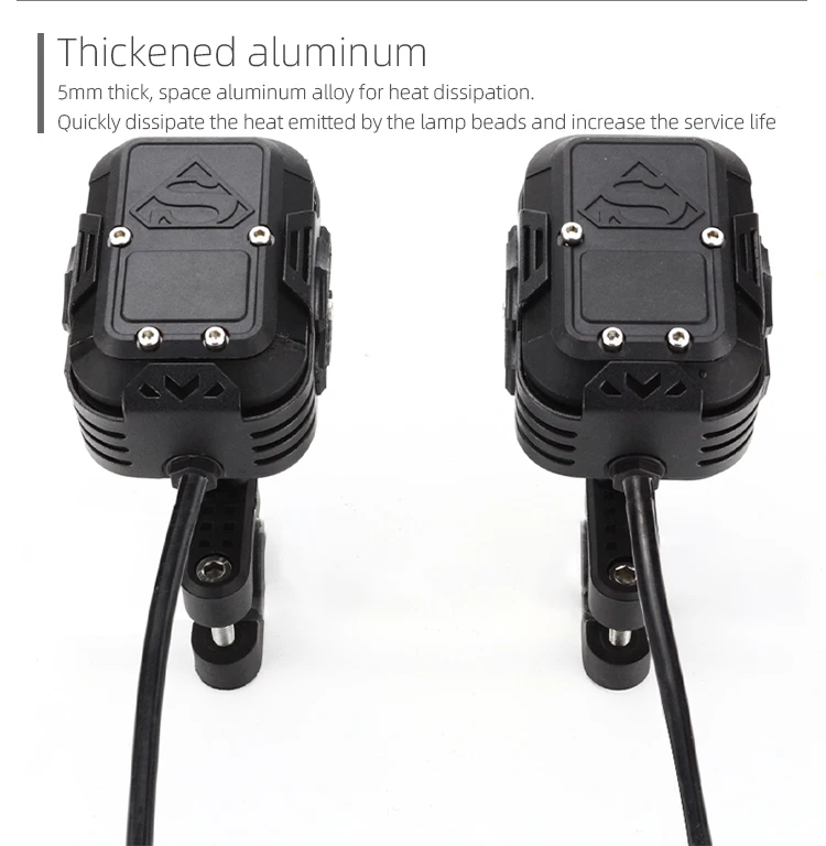 Motorcycle Led Spotlight Auxiliary Light Motorcycle Blue Devil Eye ...