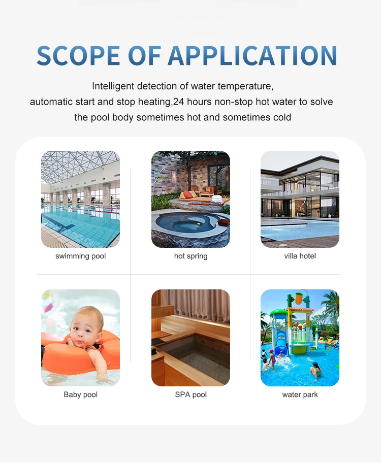 Modern Swimming Pool Hot Spring 220v Thermostatic Tube Type Heater ...