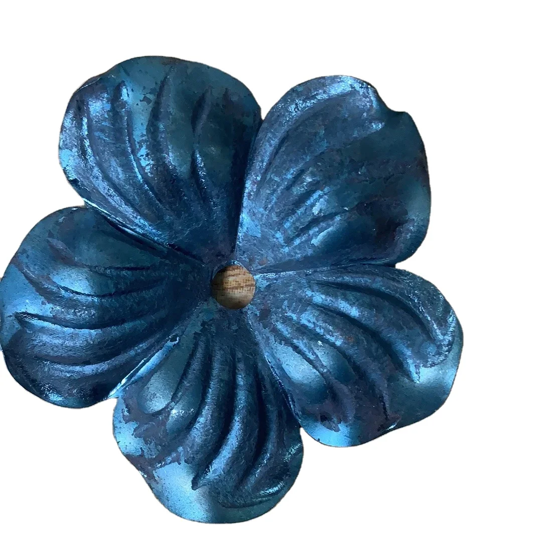 Forged Iron Flower Parts And Forged Leaves For Decoration Fence And ...