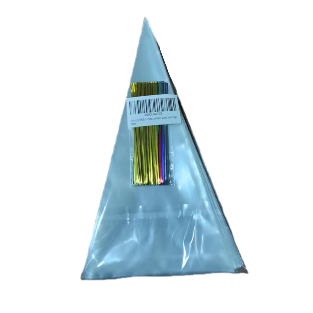 13*25cm Bopp Transparent Triangle Cone Bags Plastic Cellophane Sweet ...