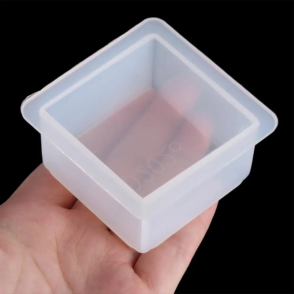 Transparent Square Cube Silicone Mould Crystal Uv Epoxy Resin Molds Diy ...