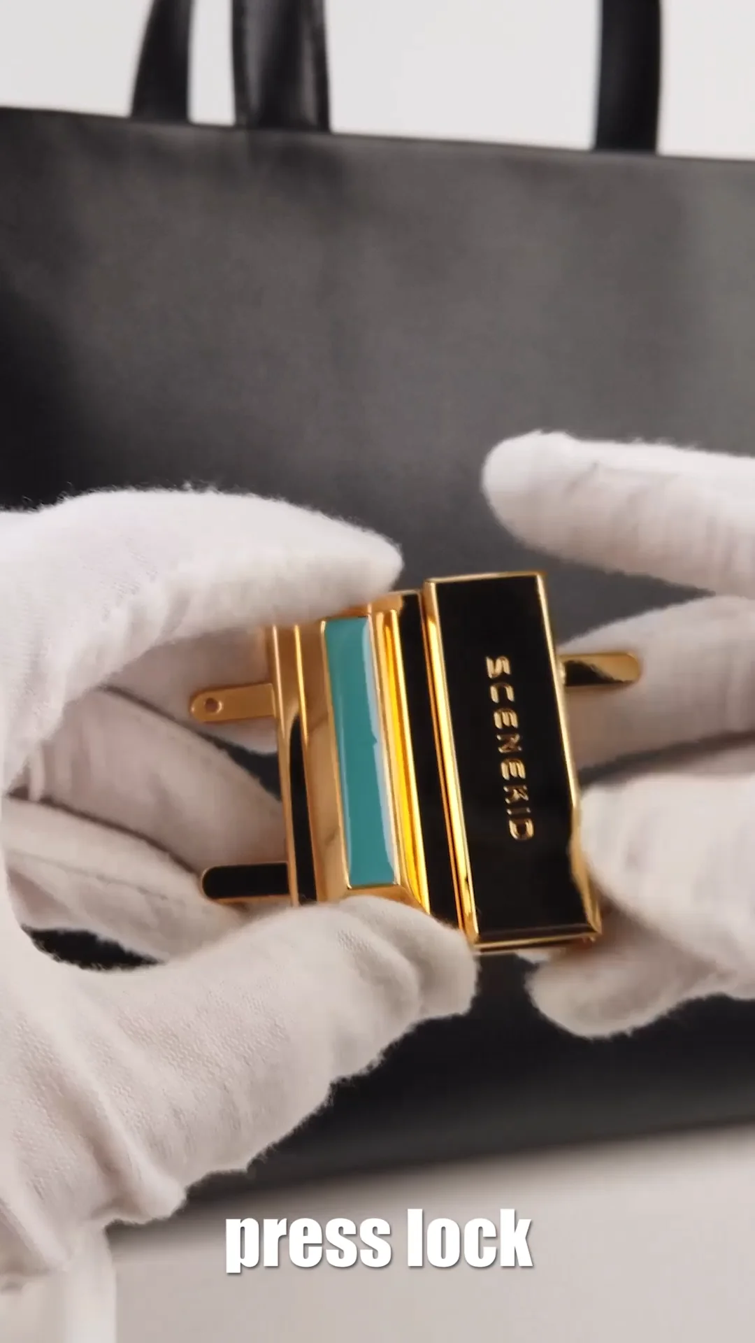 Wholesale Metal Push And Turn Lock Logo Color Custom Closures Bag Twist ...