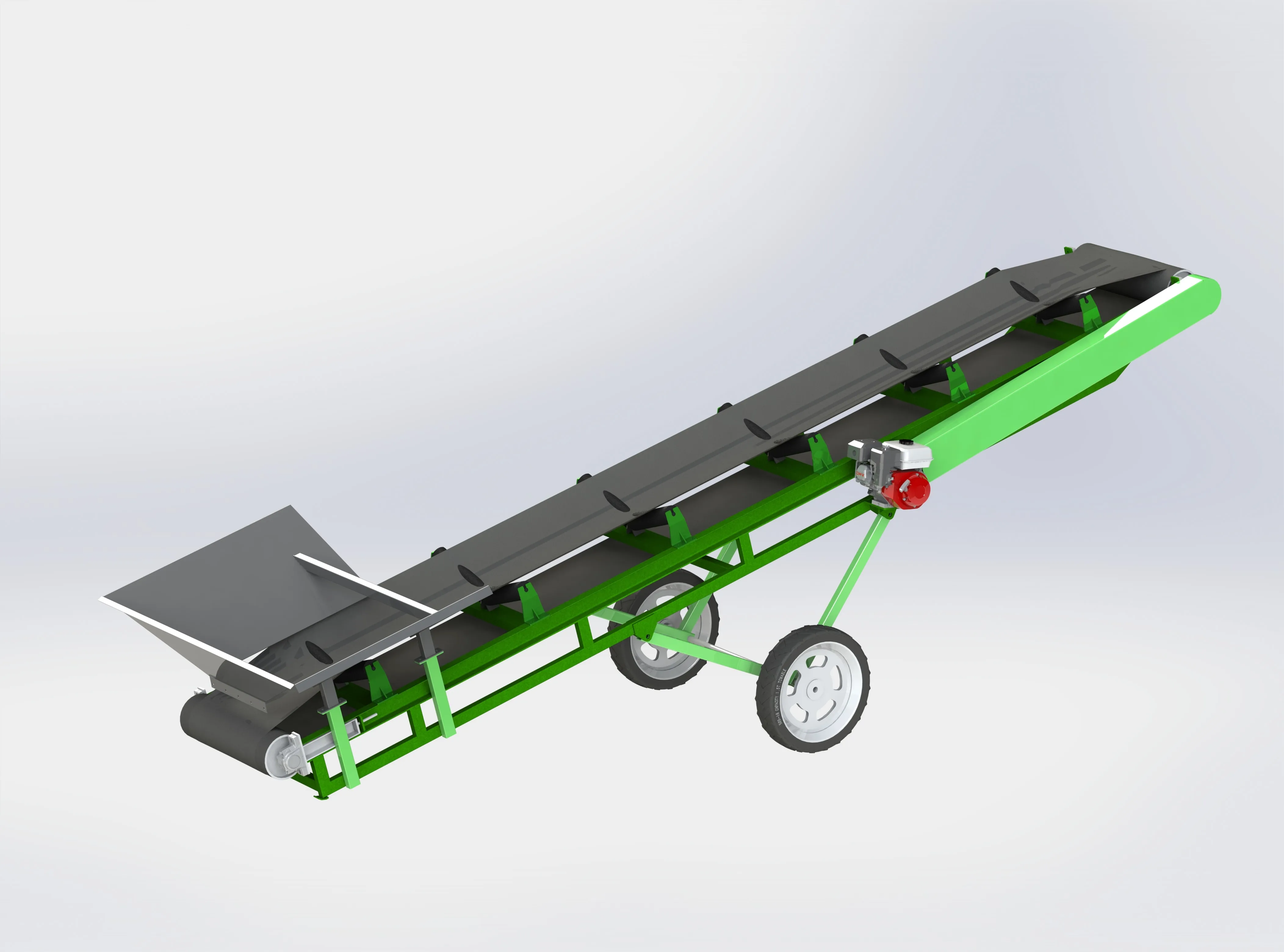 Portable Belt Conveyor Mobile Stacker - Buy Portable Truck Loading ...