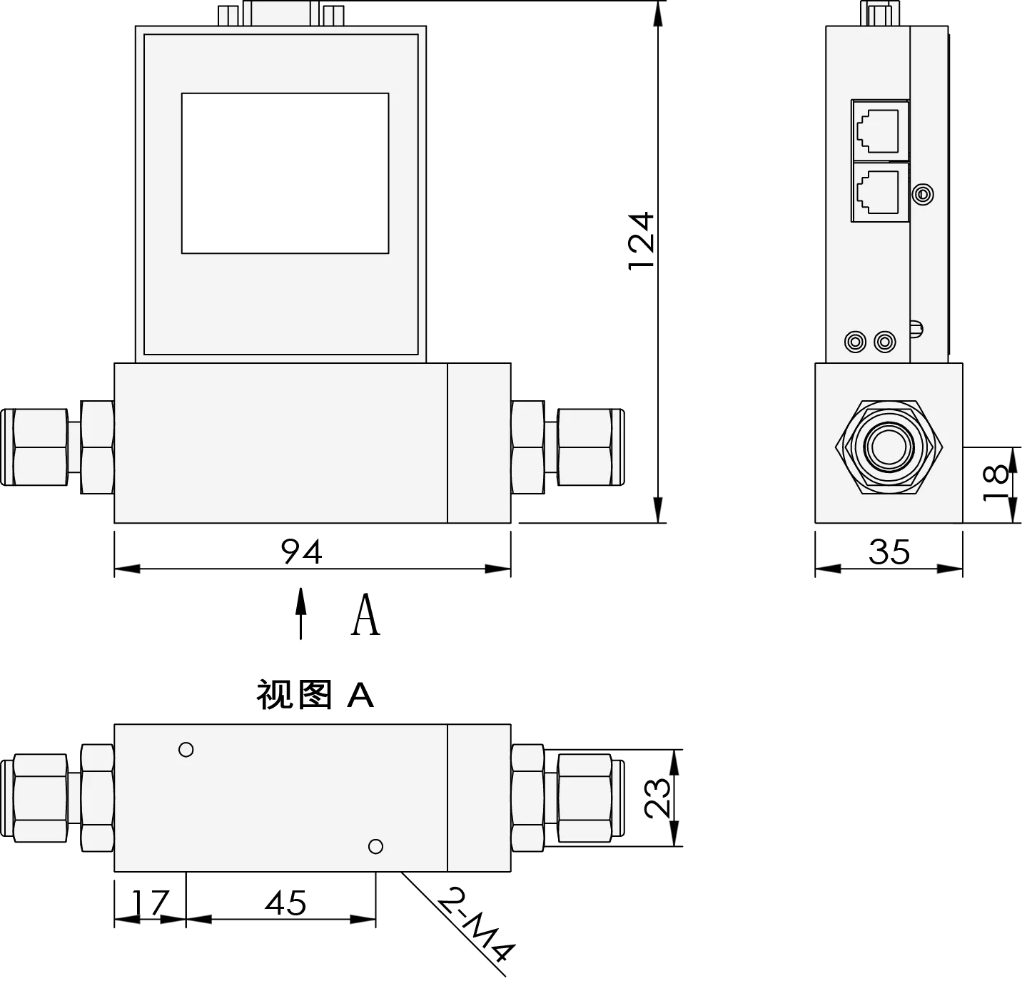 High Accuracy Digital Flow Meter Controller Low-Priced Stainless Steel ...