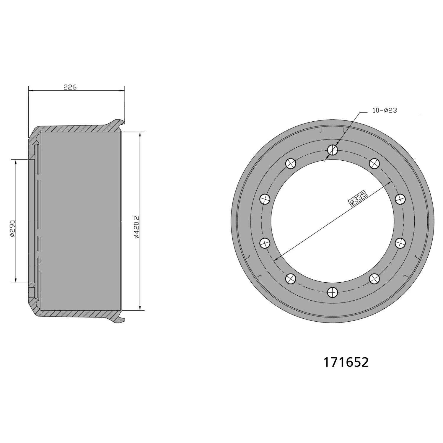 对于BPW鼓式卡车制动鼓310967190 310967290| Alibaba.com