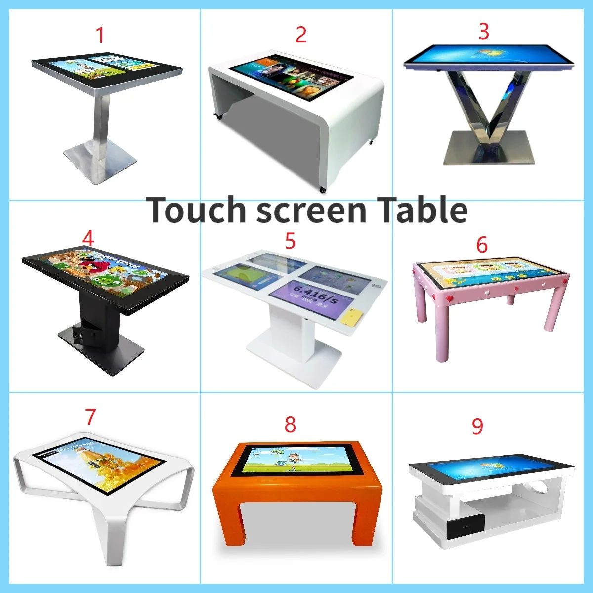 55 Inch Smart Touch Screen Table - Android System Interactive LCD