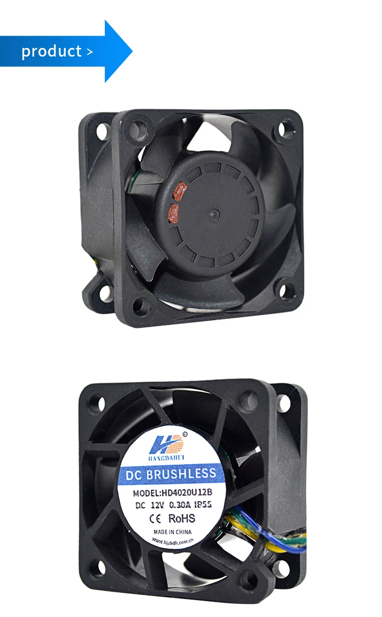 12v 24v Dc 40x40mm Brushless Axial Flow 4cm Fans 4020 Electronic Fan ...